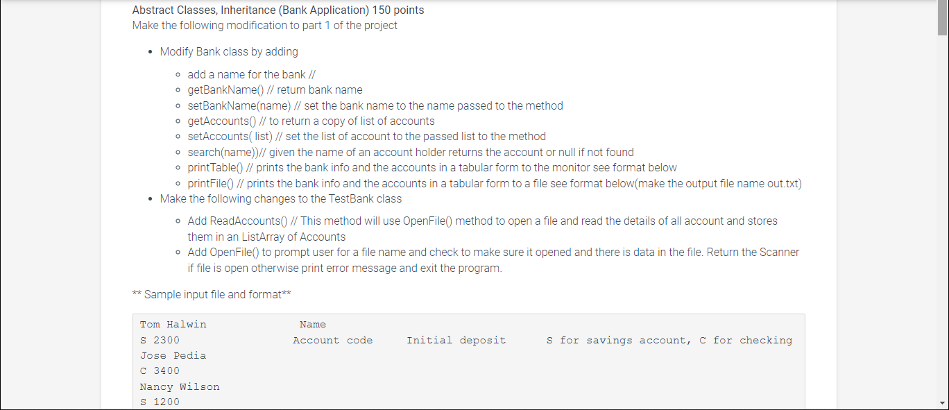 Solved CheckingAccount.java public class CheckingAccount | Chegg.com