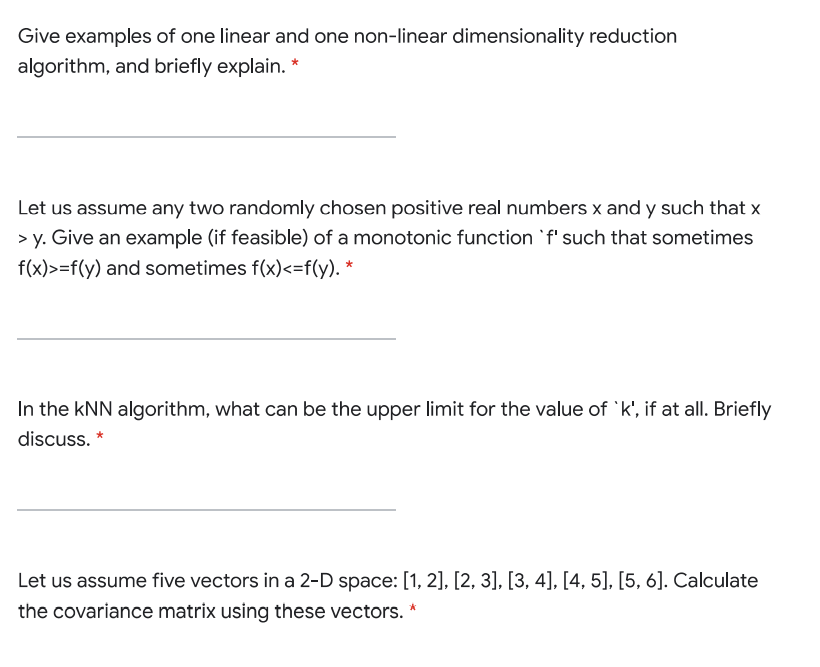Solved Give examples of one linear and one non-linear | Chegg.com