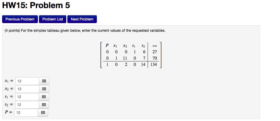 Solved HW15: Problem 5 Previous Problem Problem List Next | Chegg.com