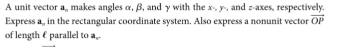 Solved A unit vector a_n makes angles alpha, beta, and gamma | Chegg.com