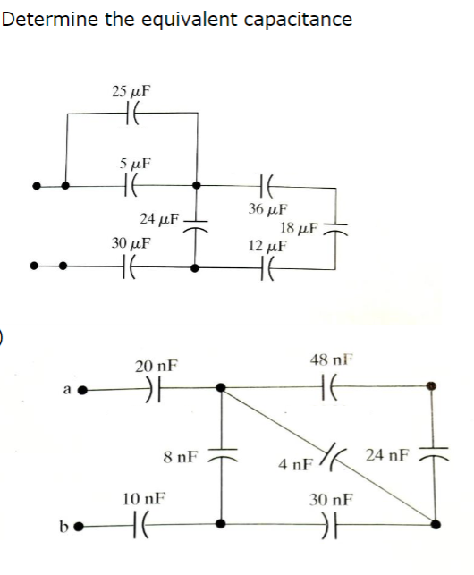 Solved Determine the equivalent capacitance | Chegg.com Solved Determine the equivalent capacitance | Chegg.com