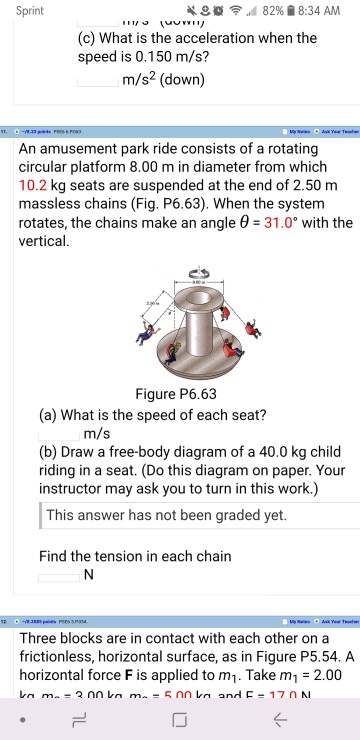 Solved An amusement park ride consists of a rotating | Chegg.com