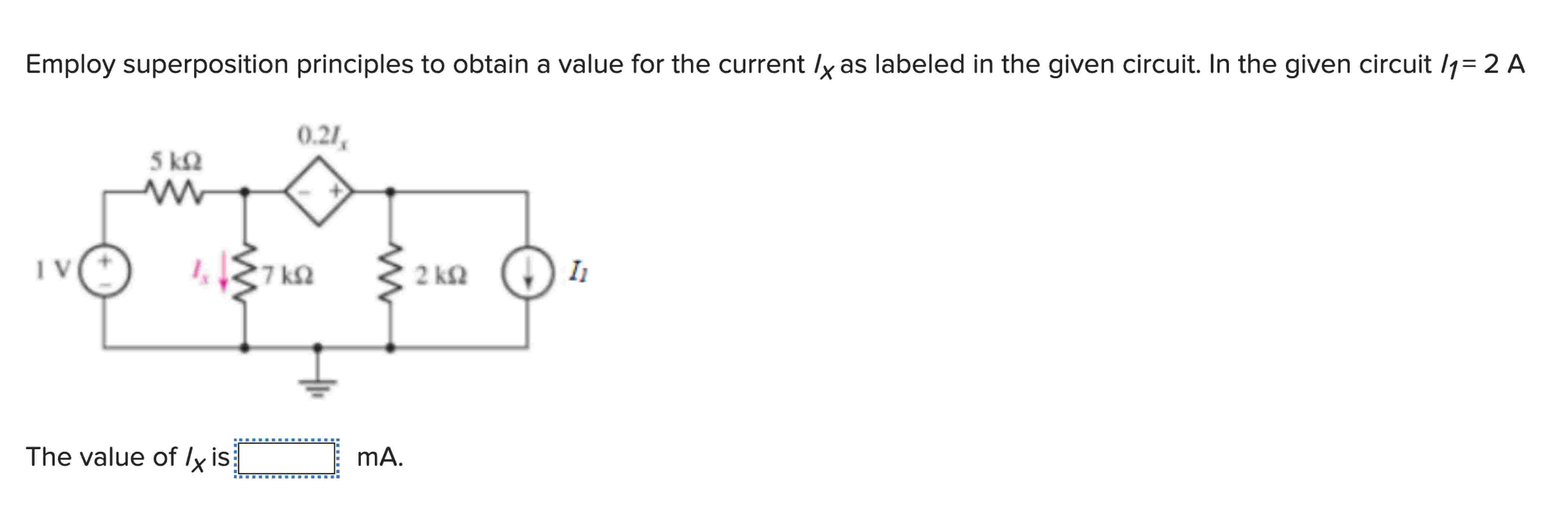 Solved Employ superposition principles to ﻿obtain a value | Chegg.com