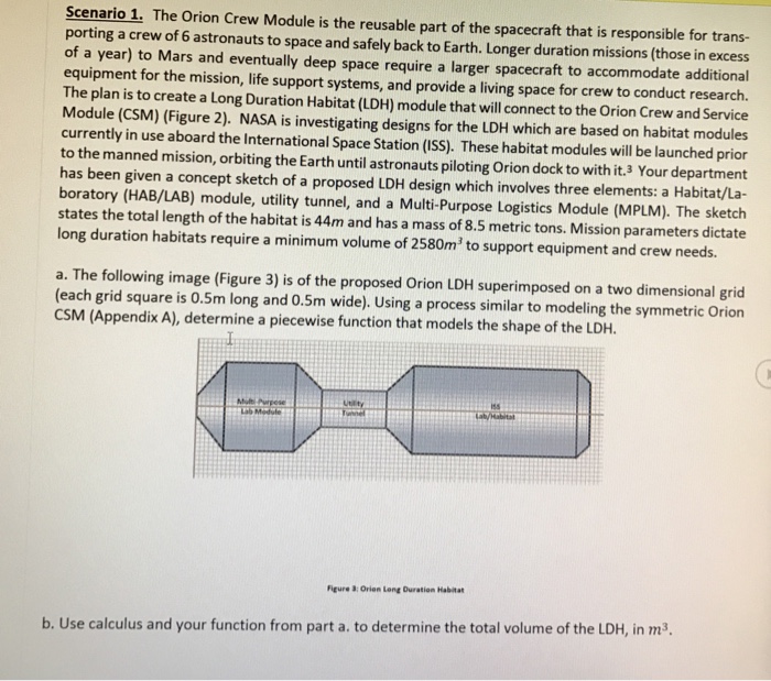 Solved The Orion Crew Module is the reusable part of the | Chegg.com