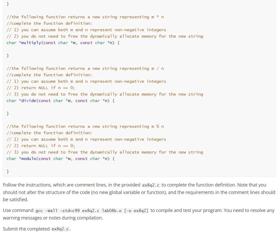 Solved Part 2: Strings representing integers We deal with | Chegg.com