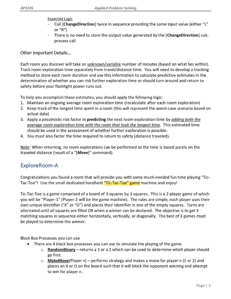 APS145 Applied Problem Solving Workshop - 11 - | Chegg.com