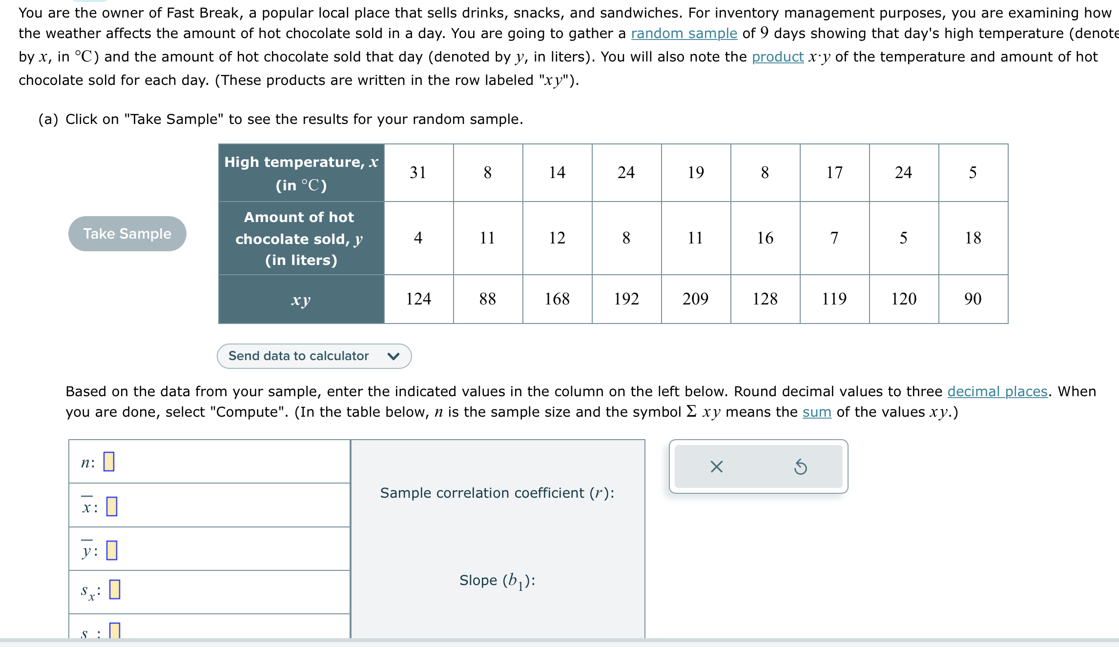 Solved b) Write the equation of the least-squares regression | Chegg.com