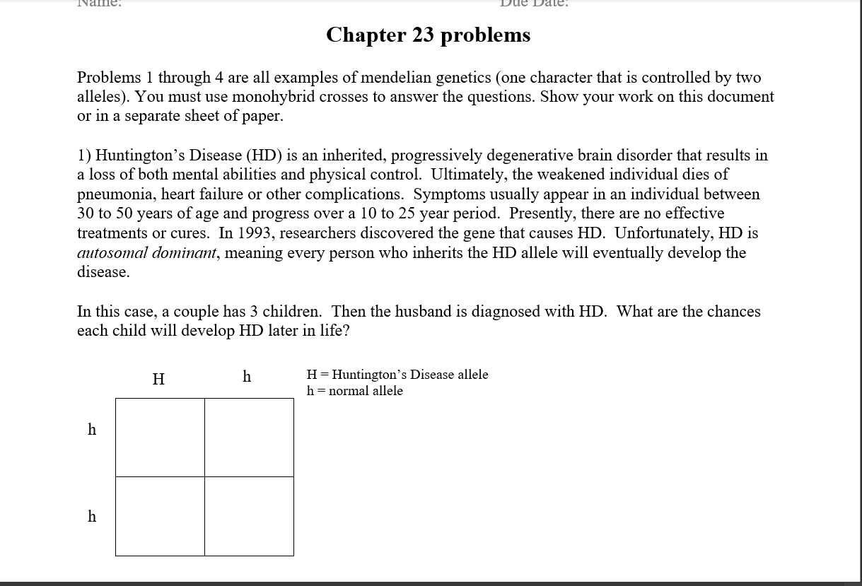Solved Problems 1 through 4 are all examples of mendelian | Chegg.com