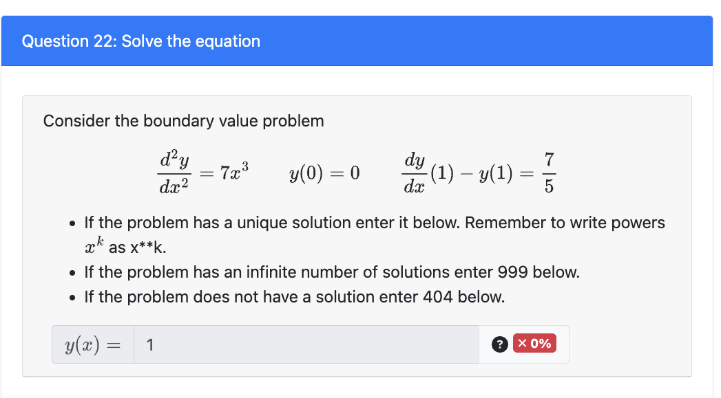 Solved Consider The Boundary Value Problem Chegg