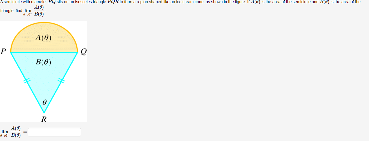 Solved A semicircle with diameter PQ sits on an isosceles | Chegg.com
