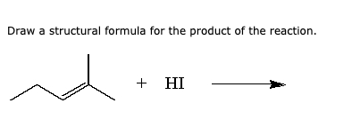 Solved Draw a structural formula for the product of the | Chegg.com