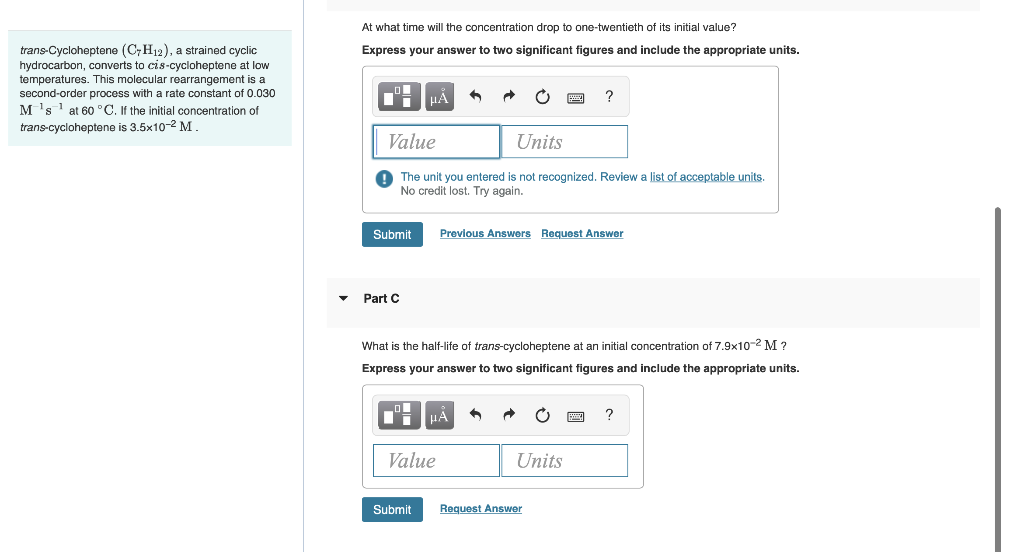 Solved Constants Periodic Table Part A trans-Cycloheptene | Chegg.com