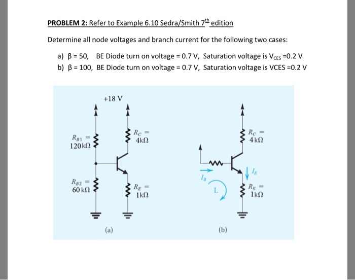 Solved PROBLEM 2: Refer to Example 6.10 Sedra/Smith 7th | Chegg.com
