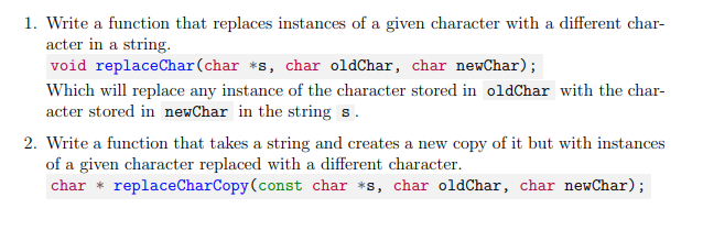 1. Write a function that replaces instances of a | Chegg.com