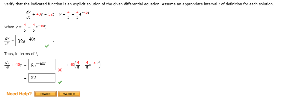 Solved Verify That The Indicated Function Is An Explicit