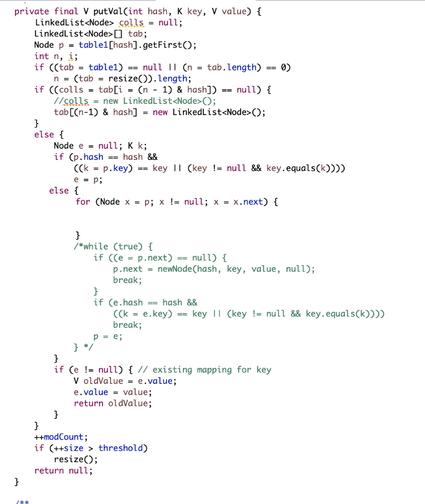 I am trying to implement separate chaining using | Chegg.com