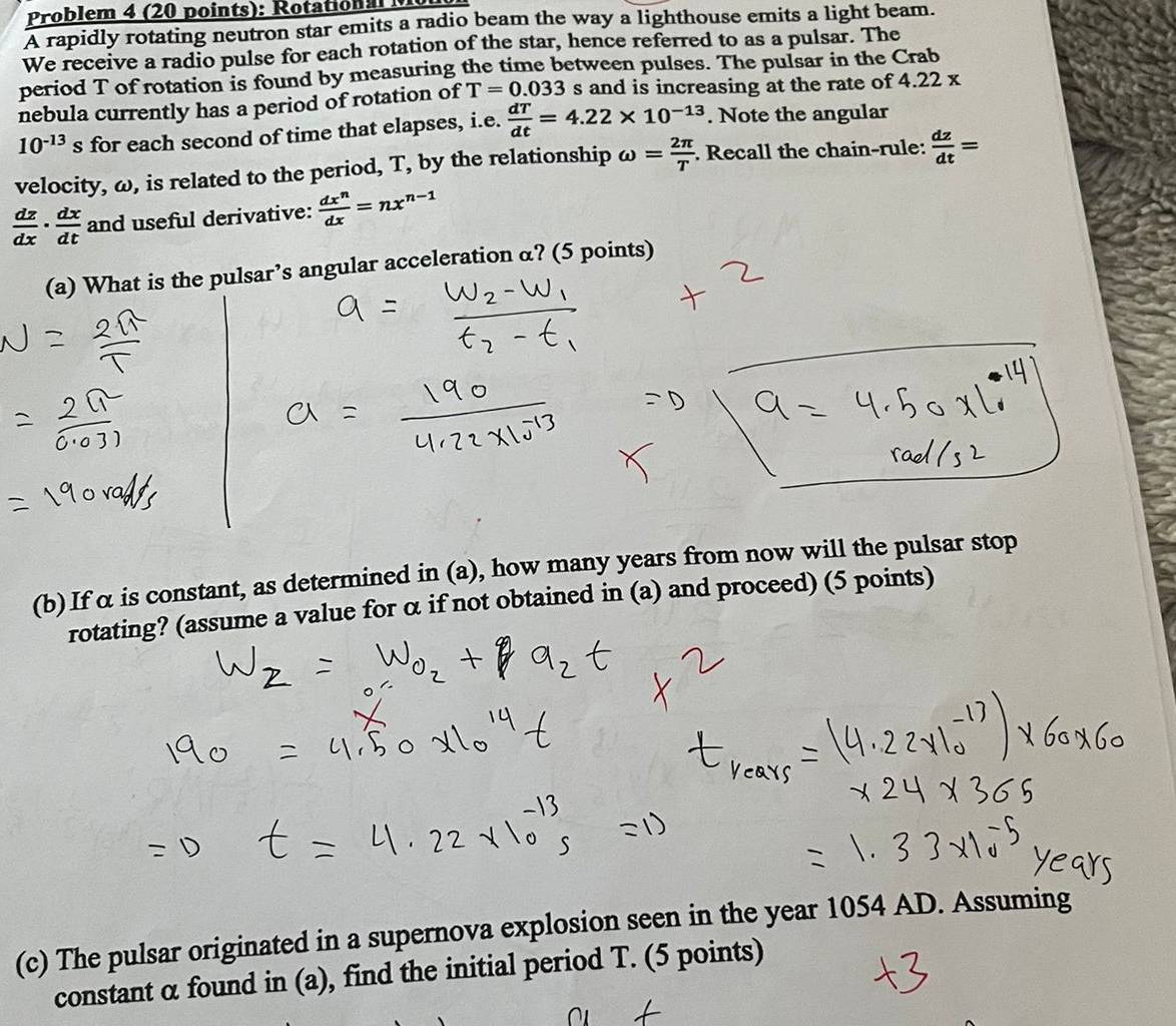 Solved Problem 4 (20 ﻿points): Rotationats a radio beam the | Chegg.com