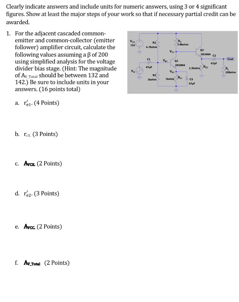 Solved Clearly indicate answers and include units for | Chegg.com