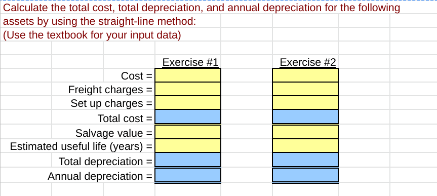Solved Calculate the total cost, total depreciation, and | Chegg.com