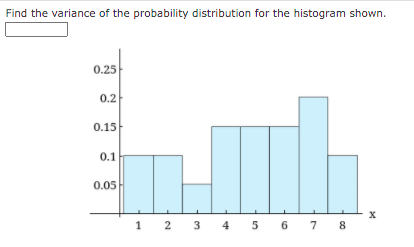 Solved Find the variance of the probability distribution for | Chegg.com