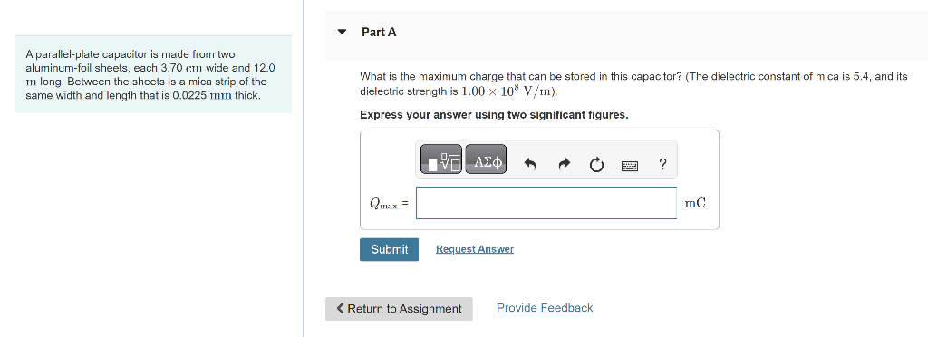 Solved A parallel-plate capacitor is made from two | Chegg.com