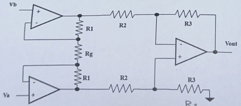 Solved In the circuit below, R1 = Rg = 5K, R2 =10K, and R3 | Chegg.com