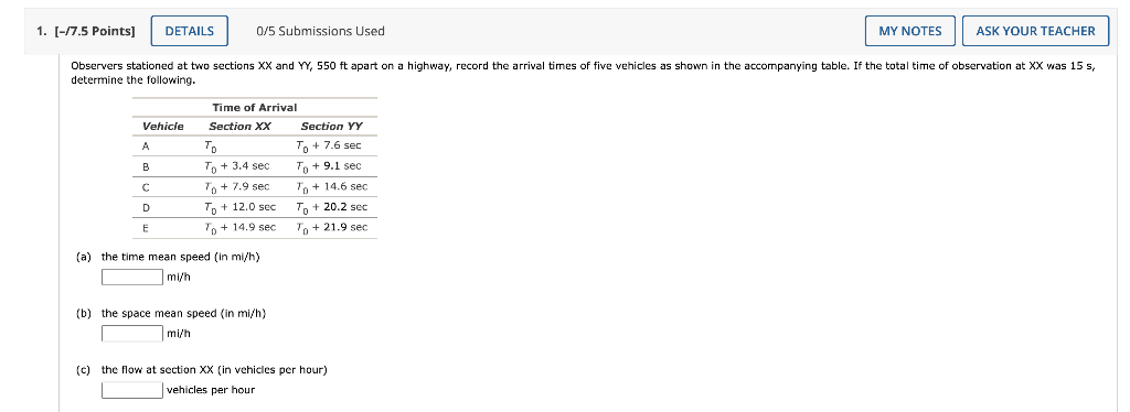 Solved [-/7.5 Points ] 0/5 Submissions Used Observers | Chegg.com