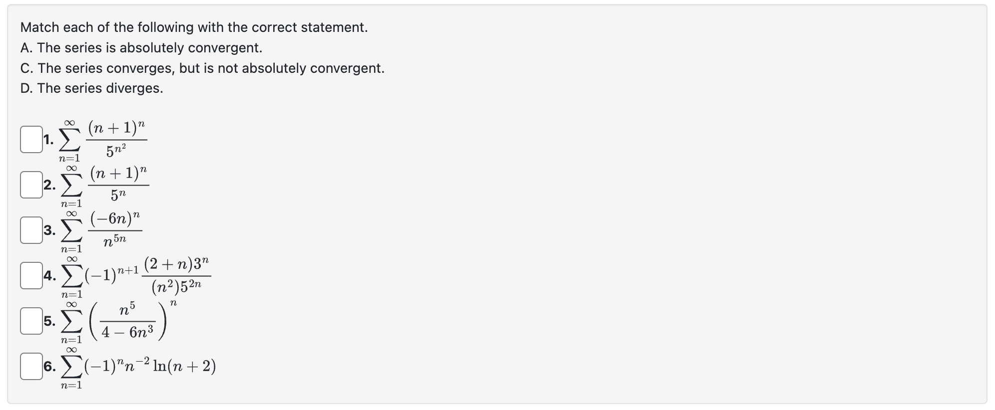 Solved Match each of the following with the correct | Chegg.com