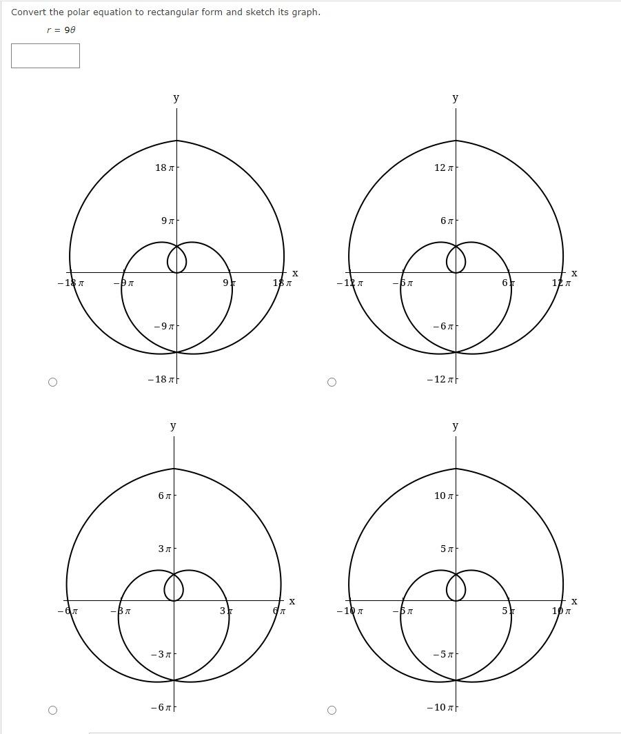Solved Convert the polar equation to rectangular form and | Chegg.com