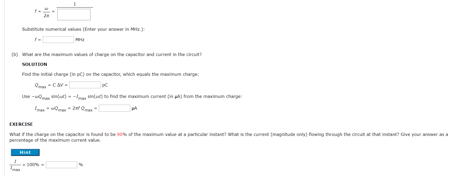 Solved Oscillations in an LC Circuit In the figure, the | Chegg.com