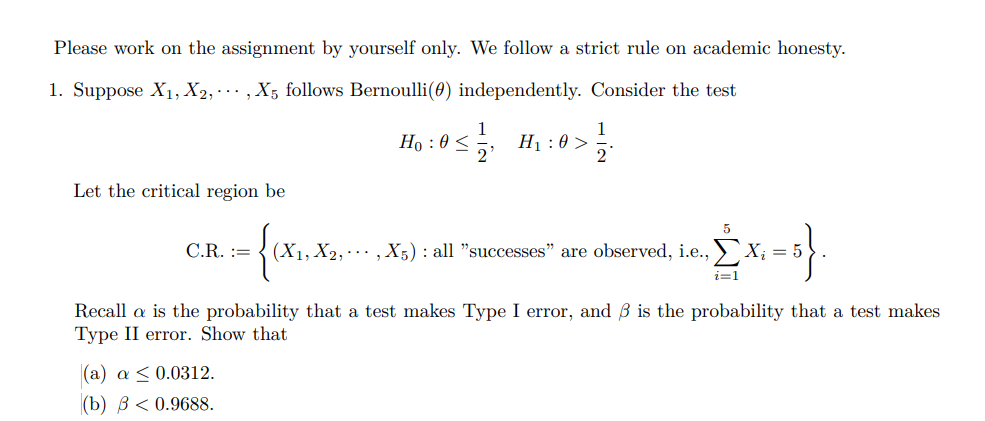 Solved Please work on the assignment by yourself only. We | Chegg.com