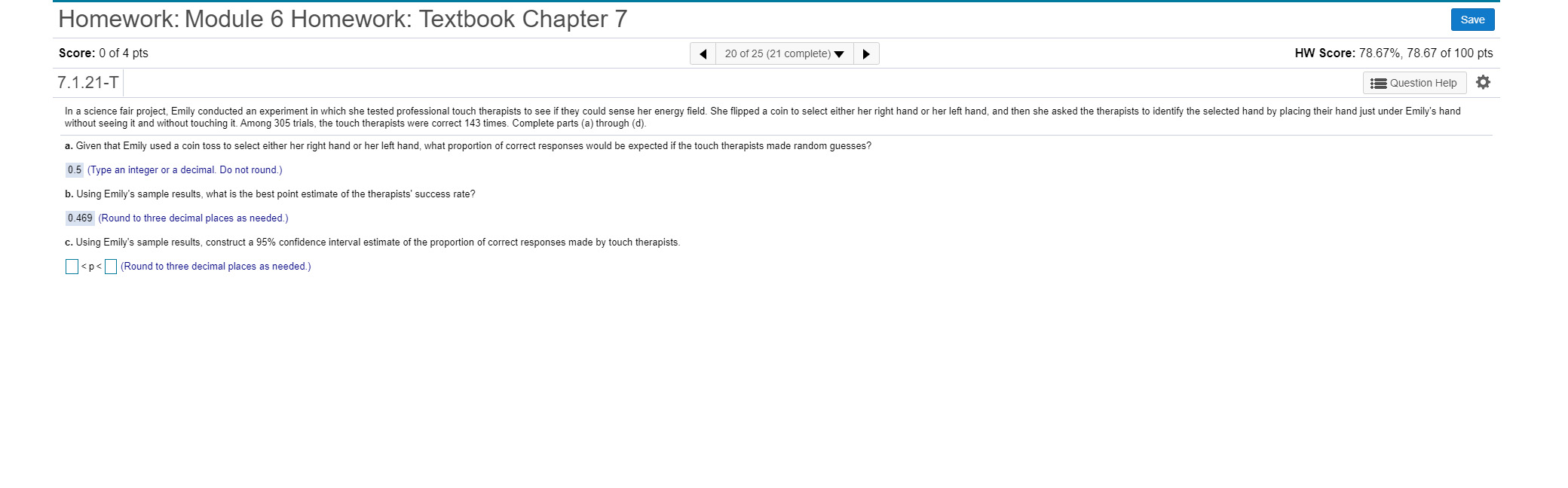 Solved Homework Module 6 Homework Textbook Chapter 7 Save