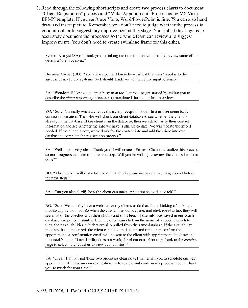 Solved 1. Read through the following short scripts and | Chegg.com