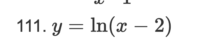 Solved find the derivitive y=ln(x-2) | Chegg.com