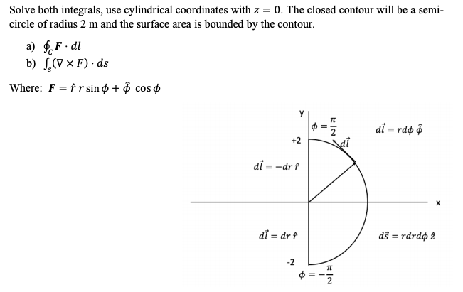 Solved Solve both integrals, use cylindrical coordinates | Chegg.com