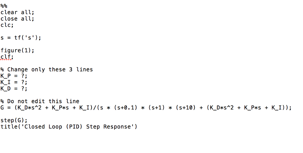 2 Given G(s) (s0.1)(s +1)(s 10) use the posted MATLAB | Chegg.com