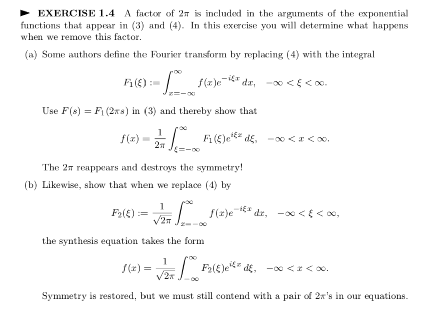 EXERCISE 1.4 A factor of 27 is included in the | Chegg.com