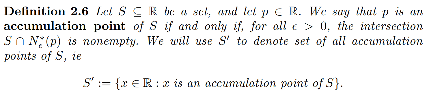 Solved Exercise 2.8 Show that π is an accumulation point of | Chegg.com