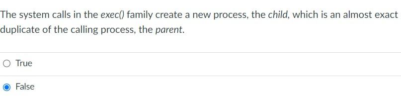 Solved The system calls in the exec() family create a new | Chegg.com