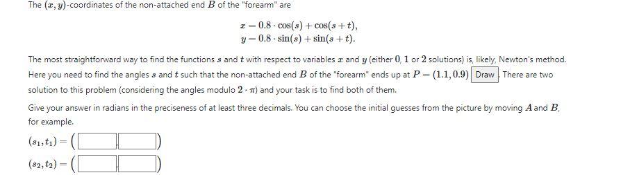 The "arm of a robot consists of an "upper arm" of | Chegg.com