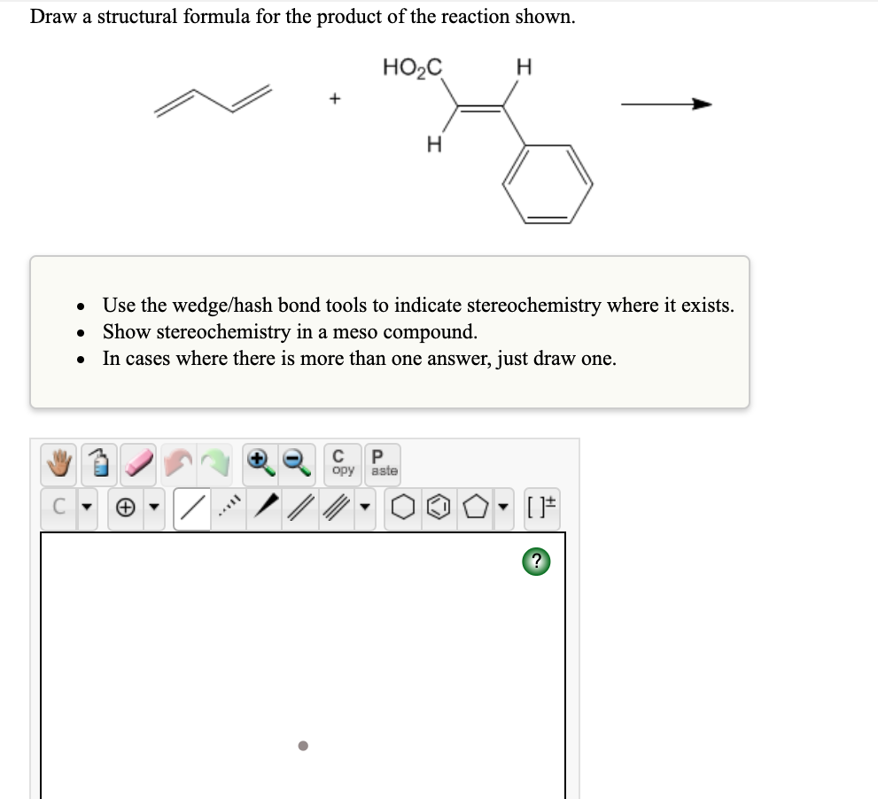 Solved Draw a structural formula for the product of the | Chegg.com