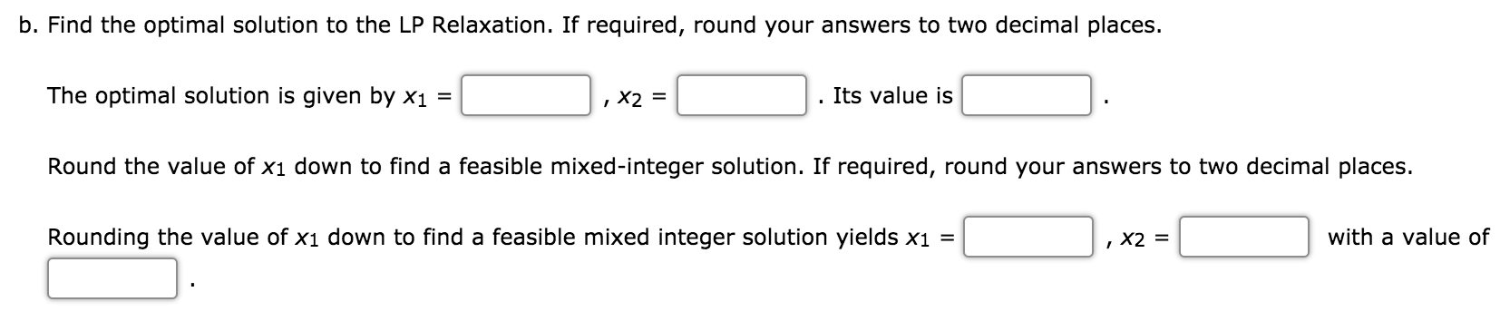 Solved Consider the following mixed-integer linear program: | Chegg.com
