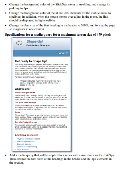 In this exercise, you'll enhance the home page you | Chegg.com