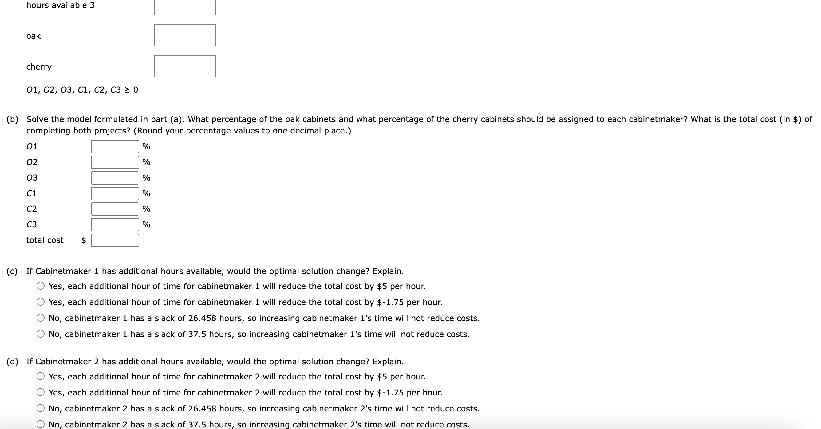 Solved completing both projects? (Round your percentage | Chegg.com