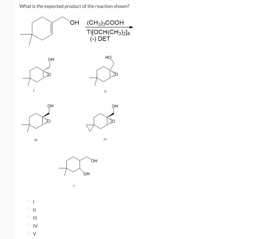 Solved What is the expected product of the reaction shown? | Chegg.com