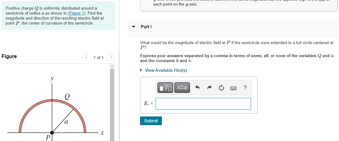Solved Positive charge Q is uniformly distributed around a | Chegg.com