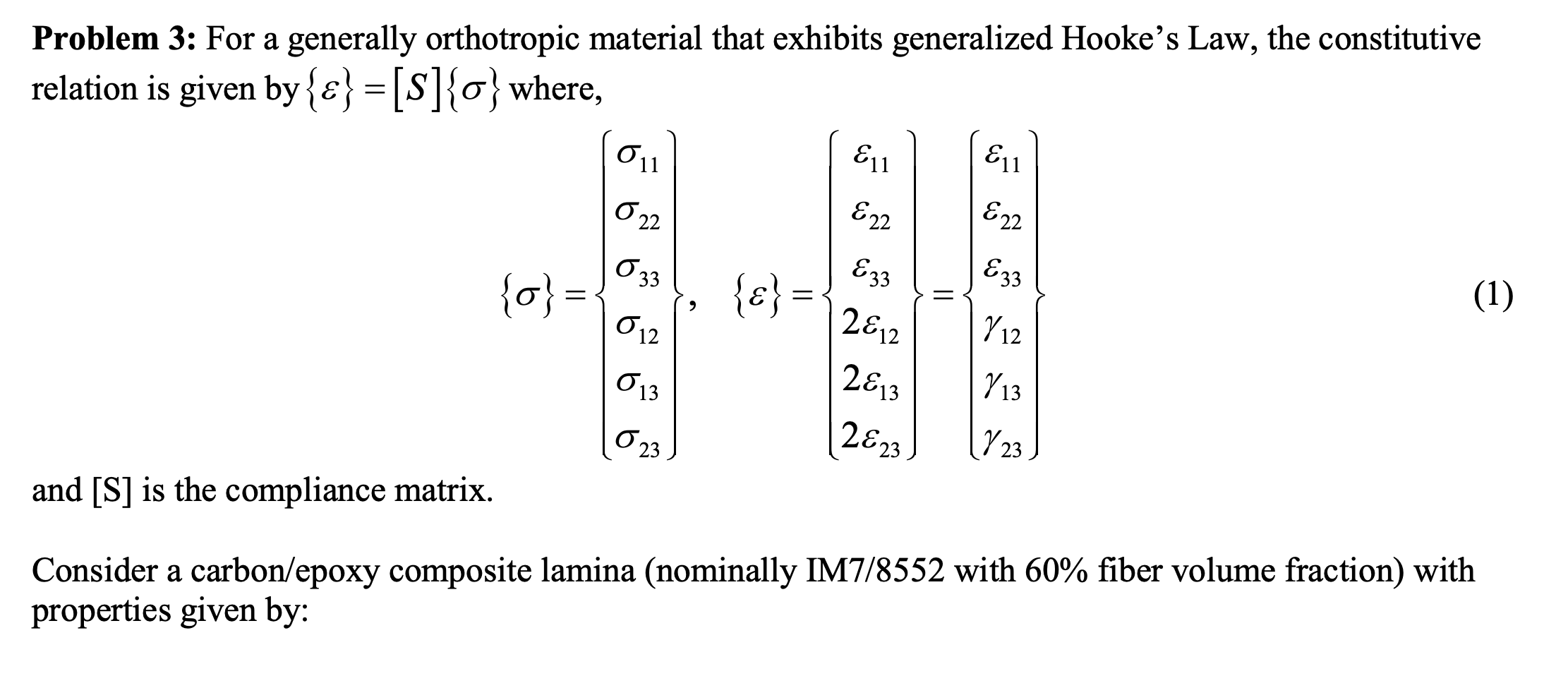 Problem 3: For a generally orthotropic material that | Chegg.com