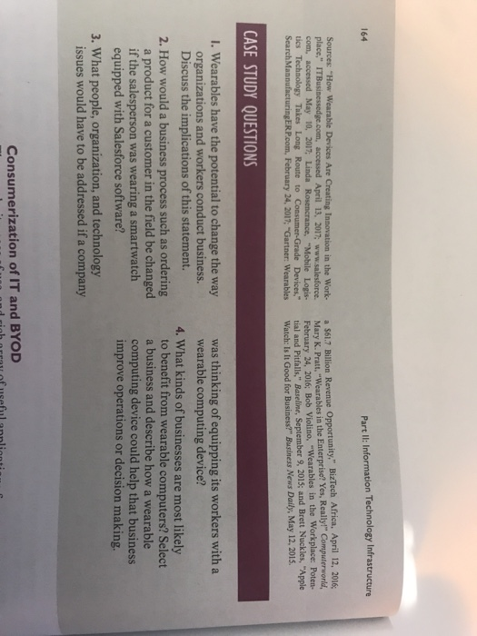 Solved INTERACTIVE SESSION: TECHNOLOGY Wearable Computers | Chegg.com