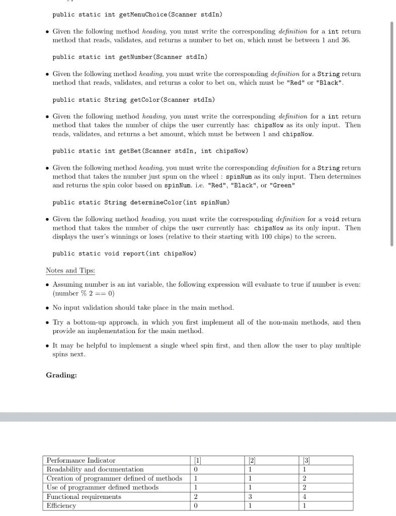 Solved Main topics: Loop Statements Library Methods User | Chegg.com