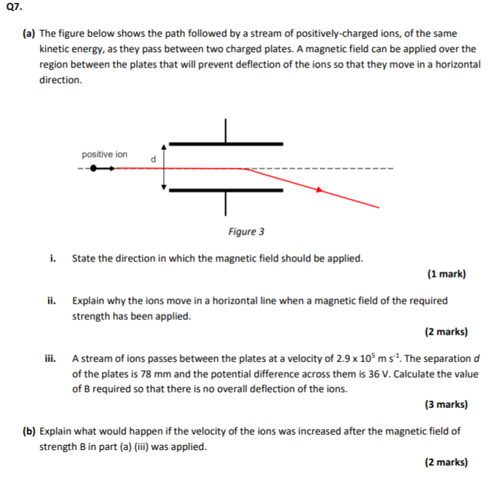 Solved Q7. (a) The figure below shows the path followed by a | Chegg.com
